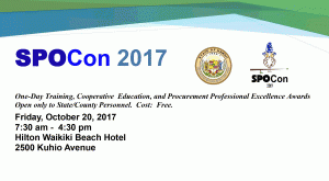 State Procurement Office | SPOCon-Reminder