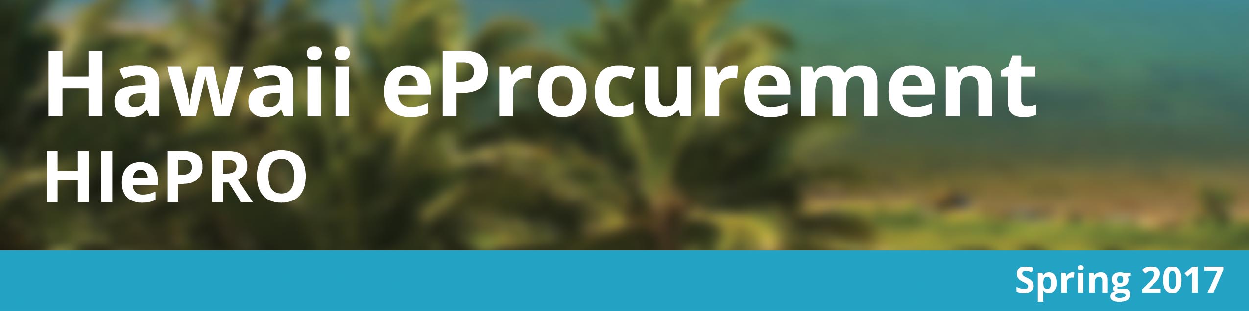 State Procurement Office | HIePRO_Banner